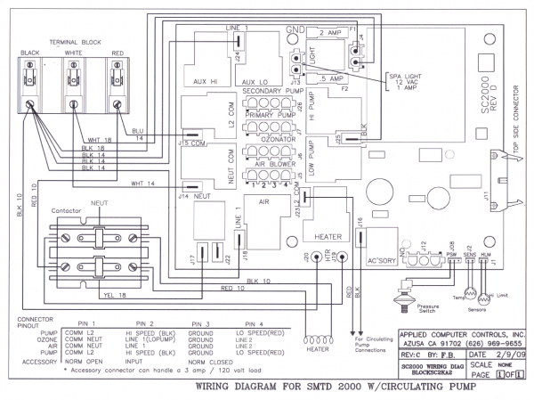 Wiring Diagrams – ACC Spas – Applied Computer Controls